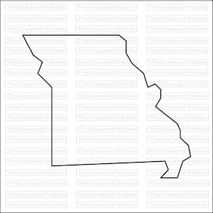 Missouri State Map Svg Png Jpg Eps Vector Graphic Clip Art Missouri ...