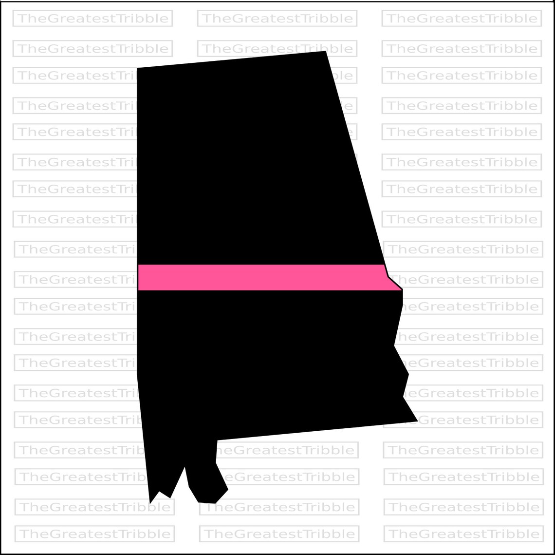 Thin Pink Line Alabama USA Flag Thin Pink Line Flag Eps Svg Png Jpg ...