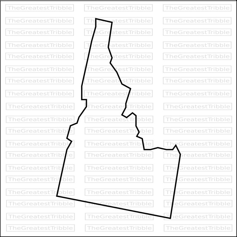 Idaho State Map Svg Png Jpg Eps Idaho Vector Idaho Clip Art | Etsy