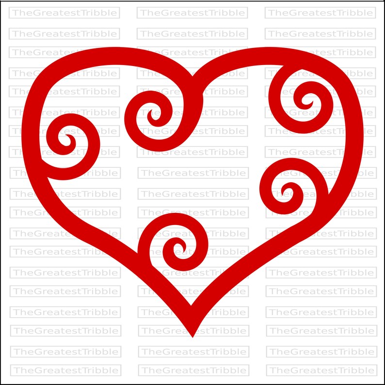 Abstract Heart Clip Art Eps Svg Png Jpg Valentine Heart - Etsy
