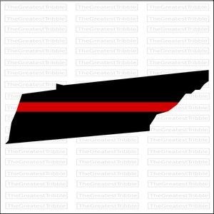 Thin Red Line Tennessee USA Flag Thin Red Line American Flag Eps Svg ...