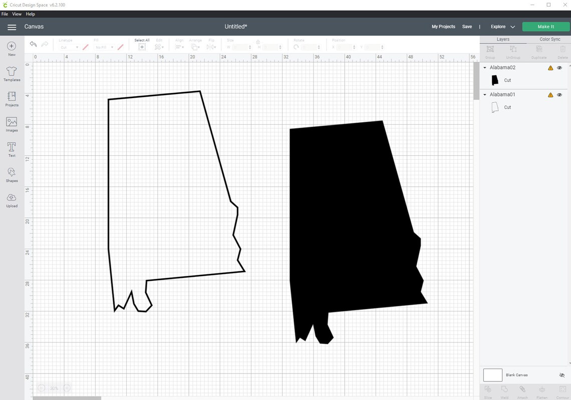 Alabama State Map Svg Png Jpg Eps Vector Graphic Clip Art | Etsy