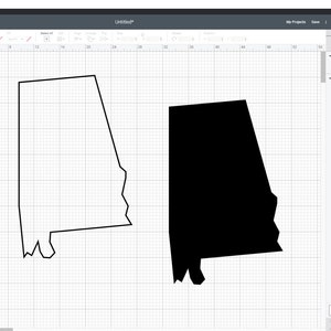 Alabama State Map Svg Png Jpg Eps Vector Graphic Clip Art Alabama ...