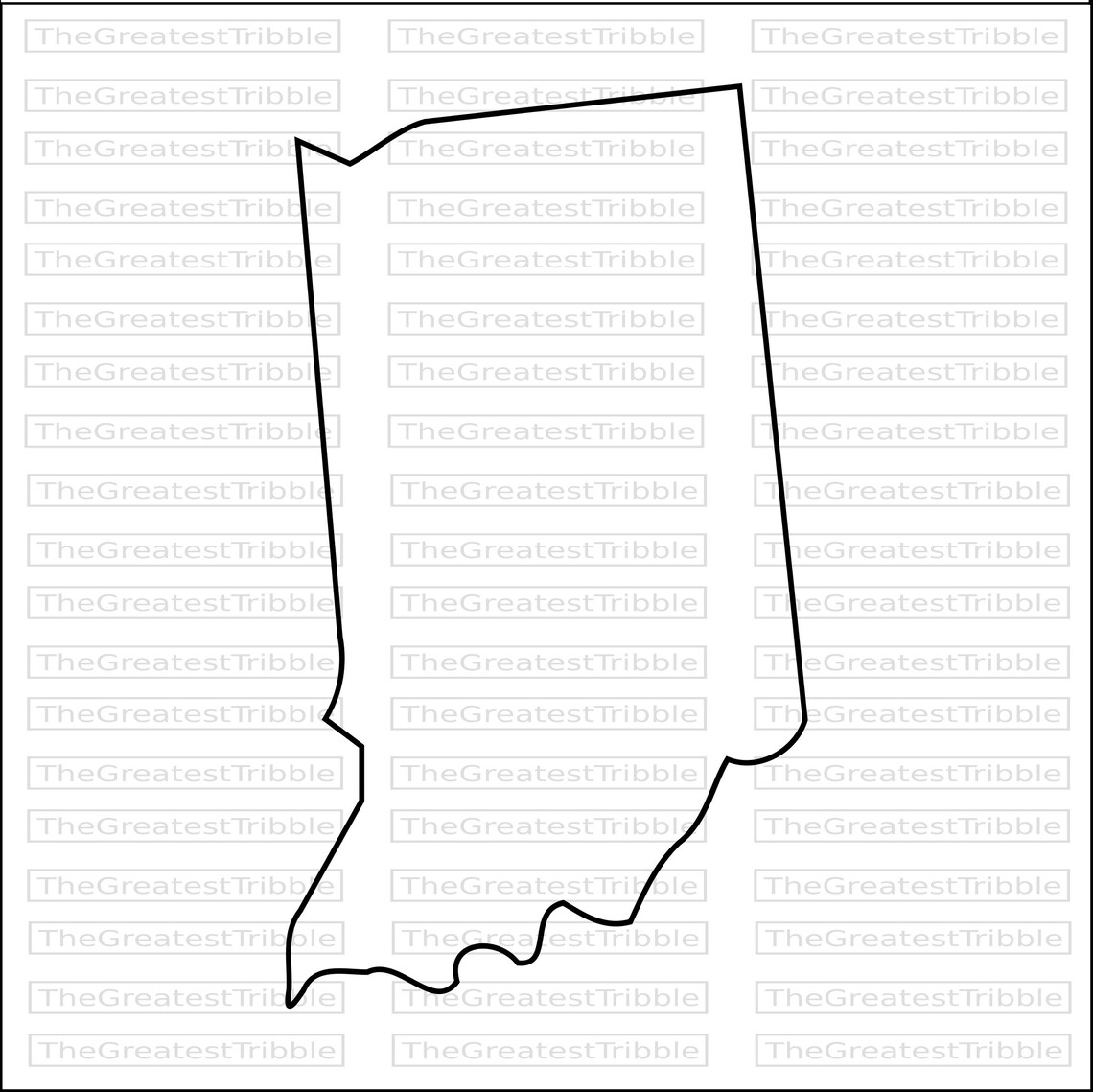 Indiana State Map Svg Png Jpg Eps Vector Clip Art Indiana | Etsy