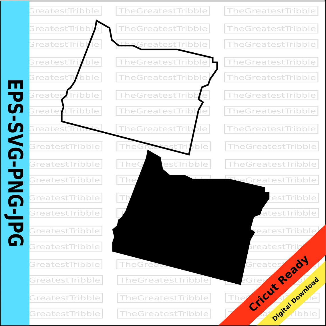 Oregon State Map Svg Png Jpg Eps Jpgeg Vector Graphic Clip Art - Etsy