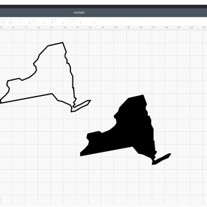 New York State Map Svg Png Jpg Eps Vector Graphic Clip Art New York ...