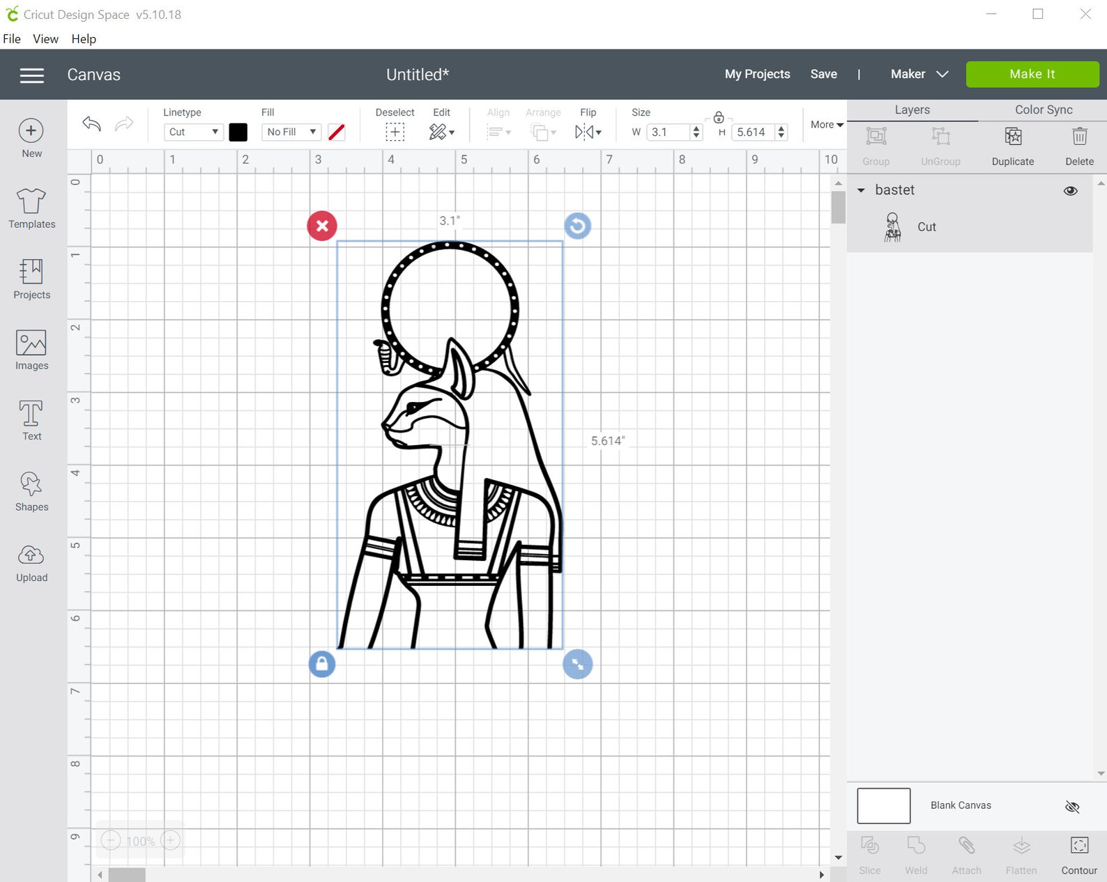 Bastet Egyptian God Bust Clip Art Svg Png Jpg Eps Vector | Etsy Canada