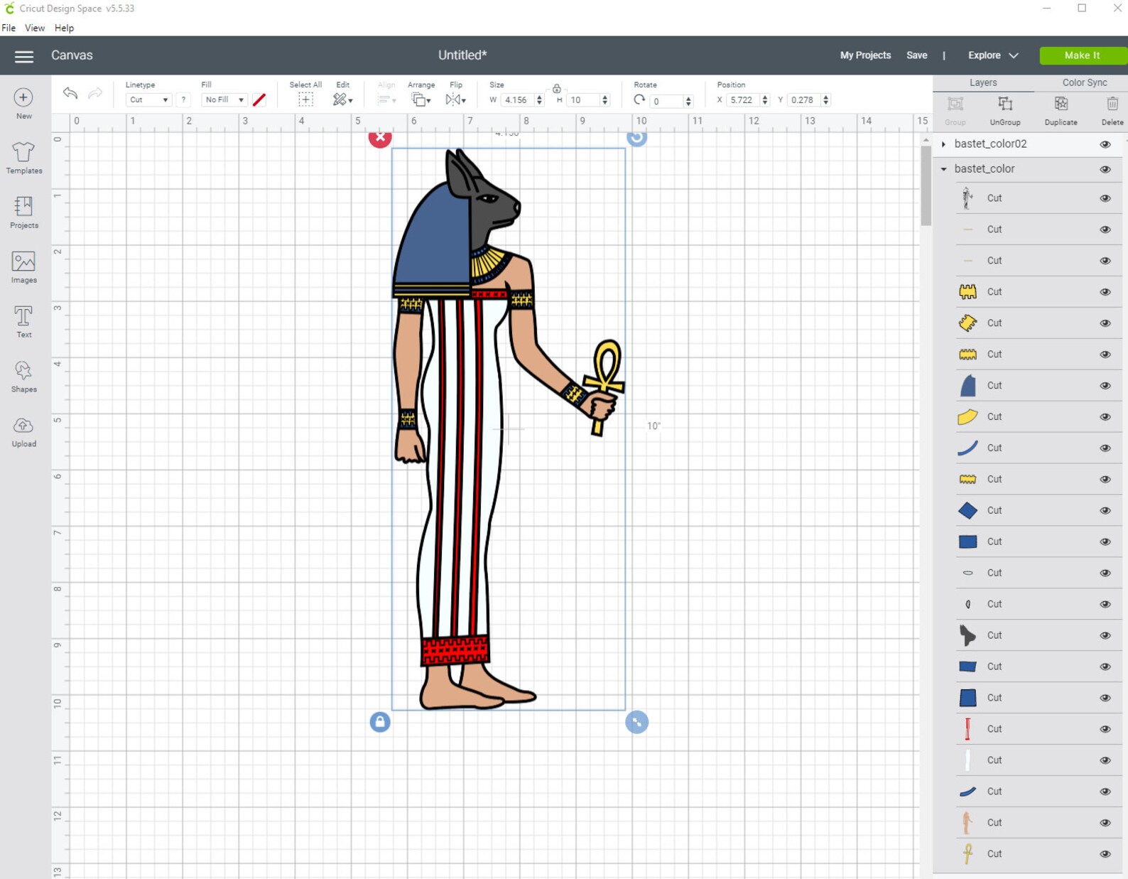 Bastet Egyptian God Clip Art Svg Png Jpg Eps Ancient Egyptian Bastet ...