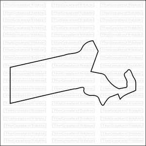 Massachusetts State Map Svg Png Jpg Eps Vector Graphic Clip Art ...