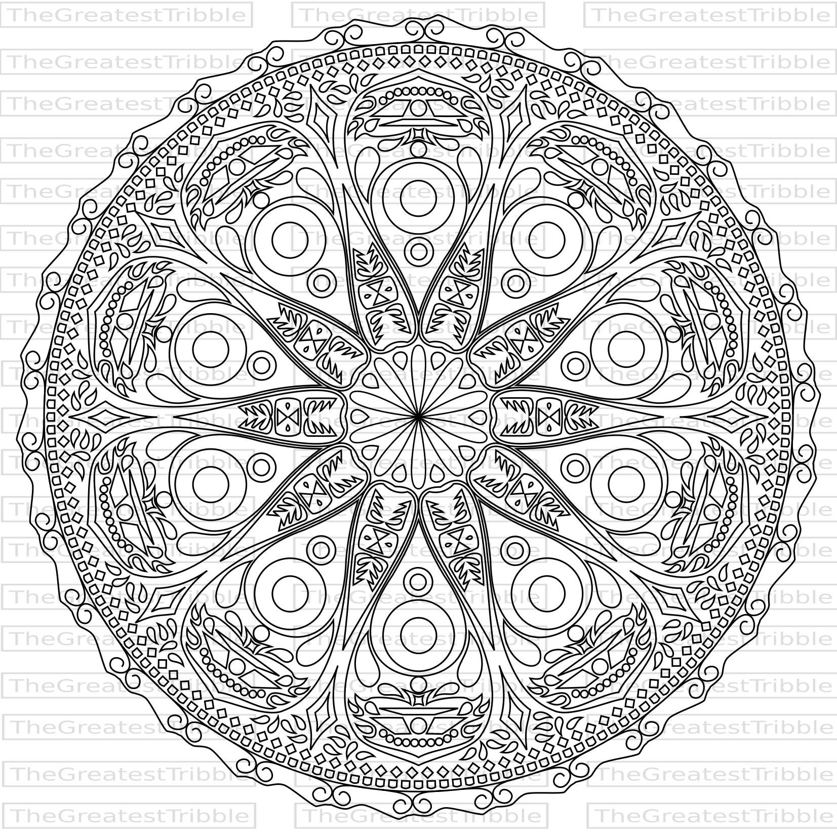 Mandala Clip Art Eps Svg Png Jpg Vector Graphic Clip Art | Etsy