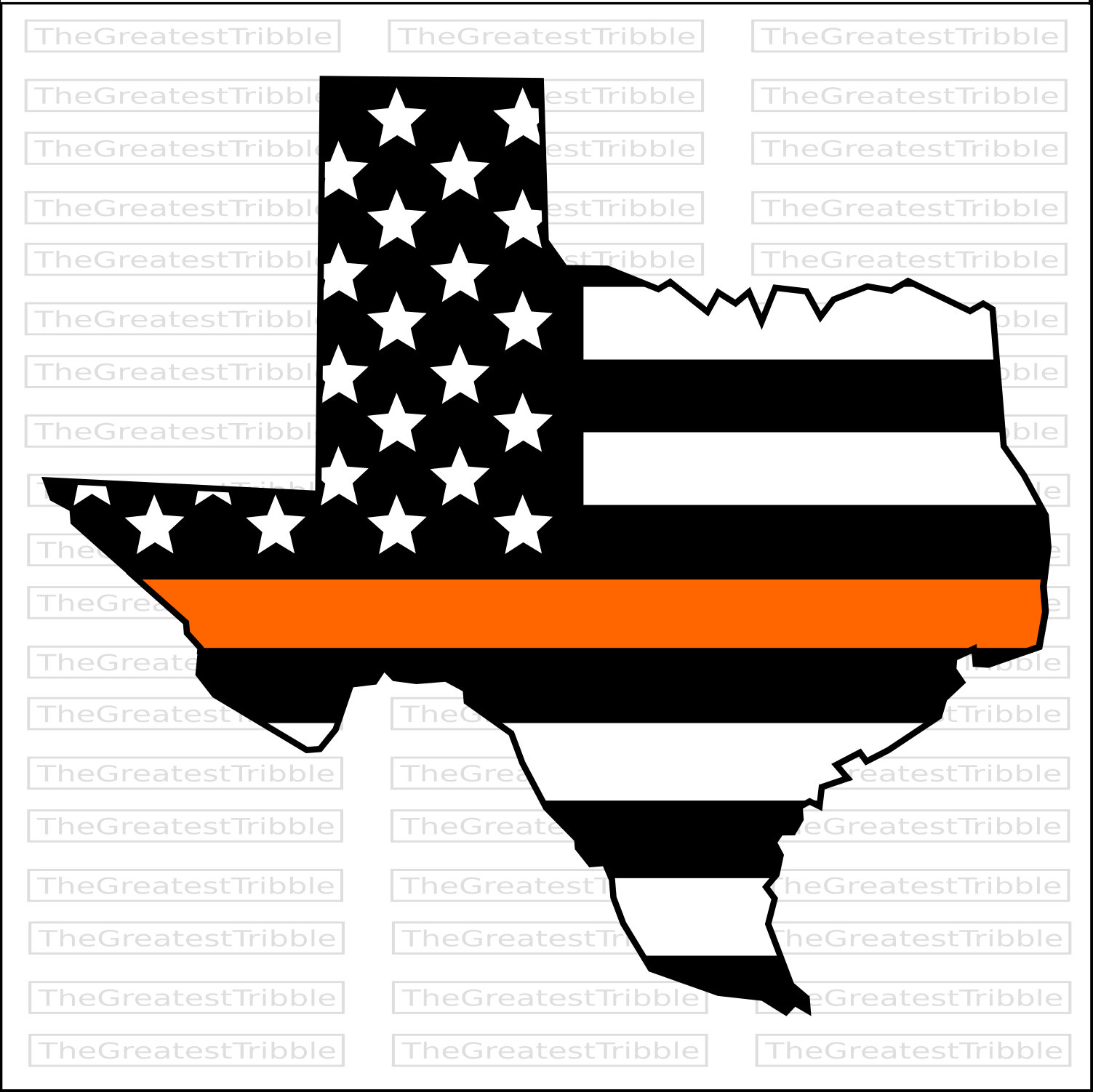 Thin Orange Line Texas USA Flag Thin Orange Line American Flag Eps Svg ...