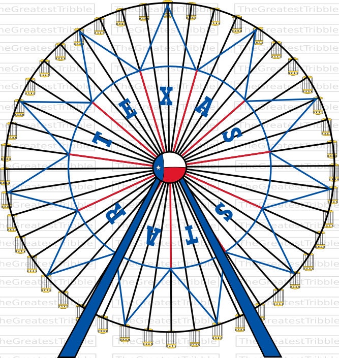 Texas Star Ferris Wheel Clip Art (SVG, PNG, JPG) - Etsy