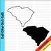 South Carolina State Map Svg Png Jpg Eps Jpeg Vector Graphic Clip Art ...