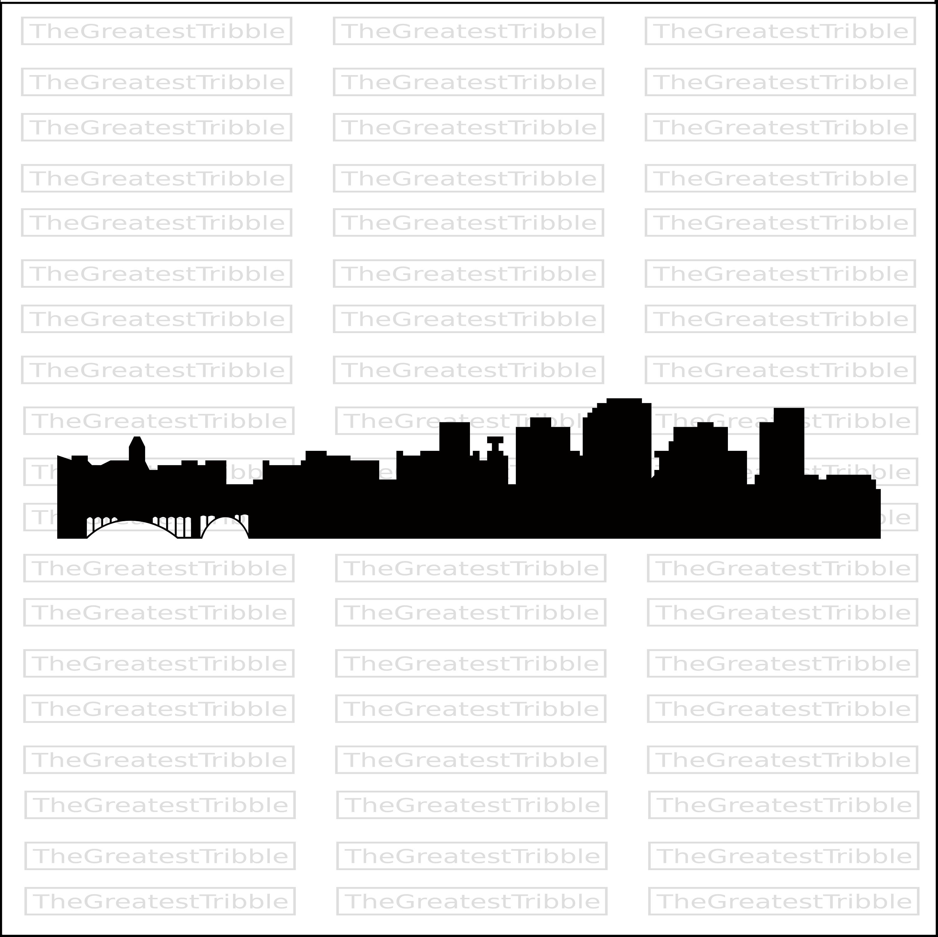 Spokane City Skyline Silhouette, Vector Graphic (digital Download) - Etsy