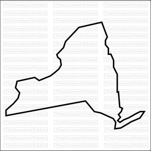 New York State Map Svg Png Jpg Eps Vector Graphic Clip Art New York ...