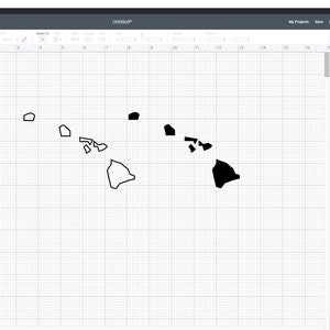 Hawaii State Map Svg Png Jpg Eps Hawaii Vector Graphic Clip Art Hawaii ...