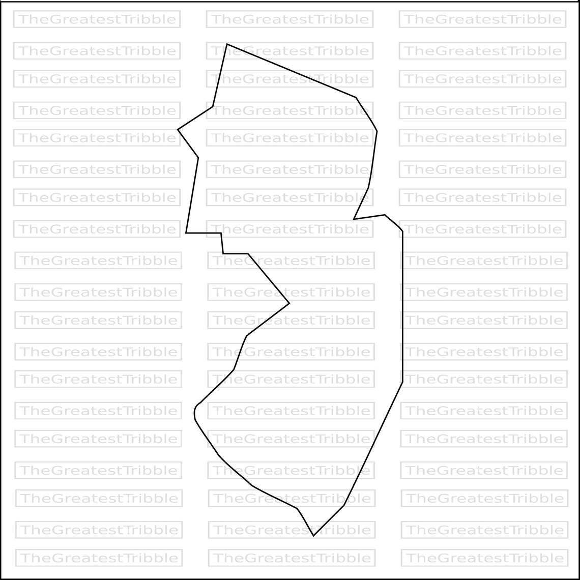New Jersey State Map Svg Png Jpg Eps Vector Graphic Clip Art - Etsy