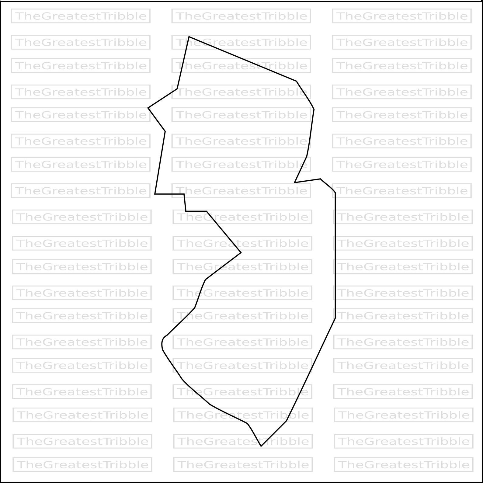 New Jersey State Map Svg Png Jpg Eps Vector Graphic Clip Art - Etsy