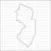New Jersey State Map Svg Png Jpg Eps Vector Graphic Clip Art New Jersey ...