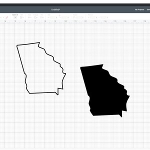 Georgia State Map Svg Png Jpg Eps Georgia Vector Clip Art Georgia State ...