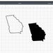 Georgia State Map Svg Png Jpg Eps Georgia Vector Clip Art - Etsy UK