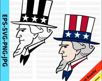 Uncle Sam SVG PNG EPS Jpg Digital Download - Etsy