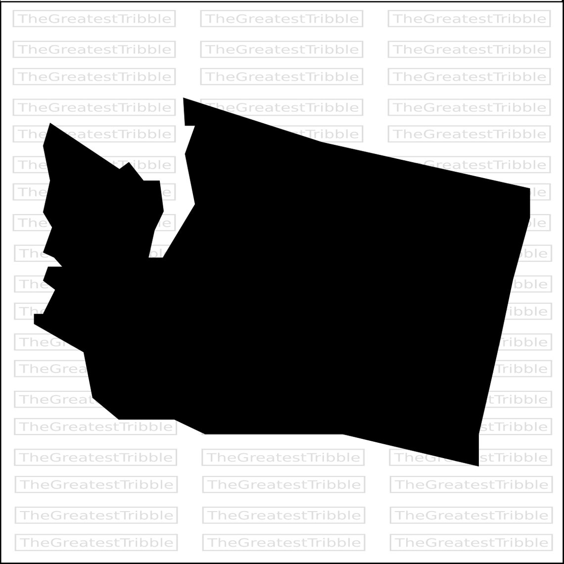 Washington State Map Svg Png Jpg Eps Vector Graphic Clip Art - Etsy Finland