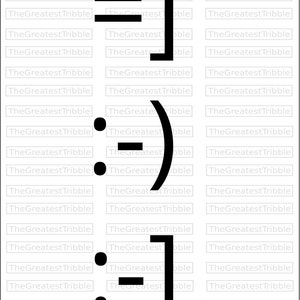 Emoticons Smiley Emoji Smile SVG PNG JPG Vector Graphic Clip Art - Etsy