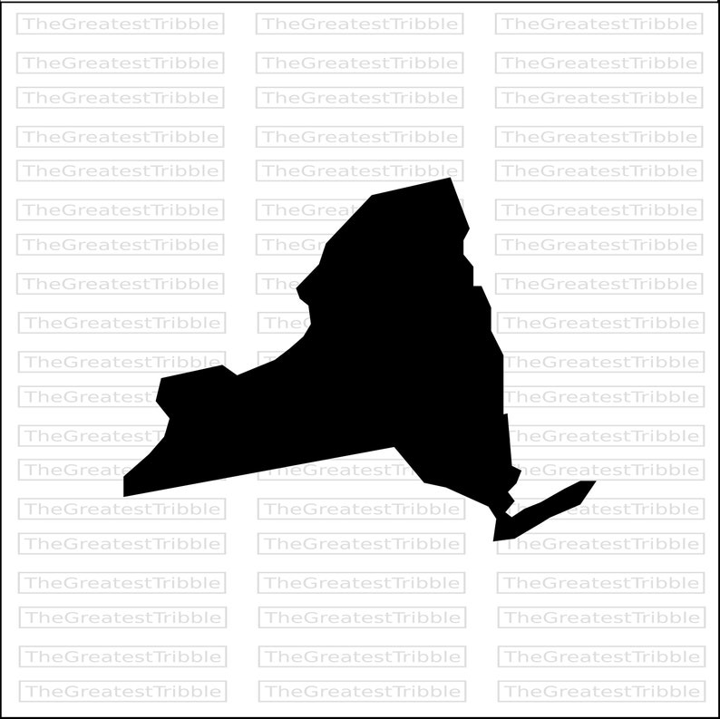 New York State Map svg png jpg eps Vector Graphic Clip Art New | Etsy