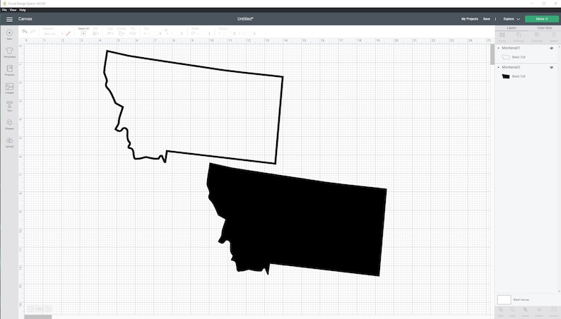 Montana State Map Svg Png Jpg Eps Vector Graphic Clip Art Montana State ...