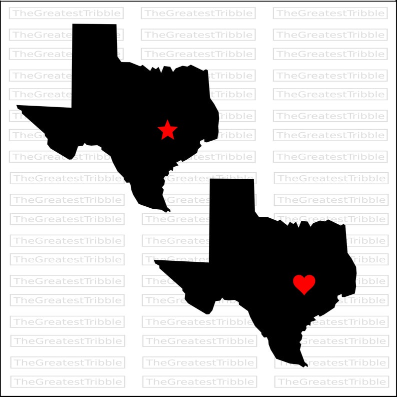 Texas Austin Heart Texas State Capital Star Svg Png Jpg Eps - Etsy