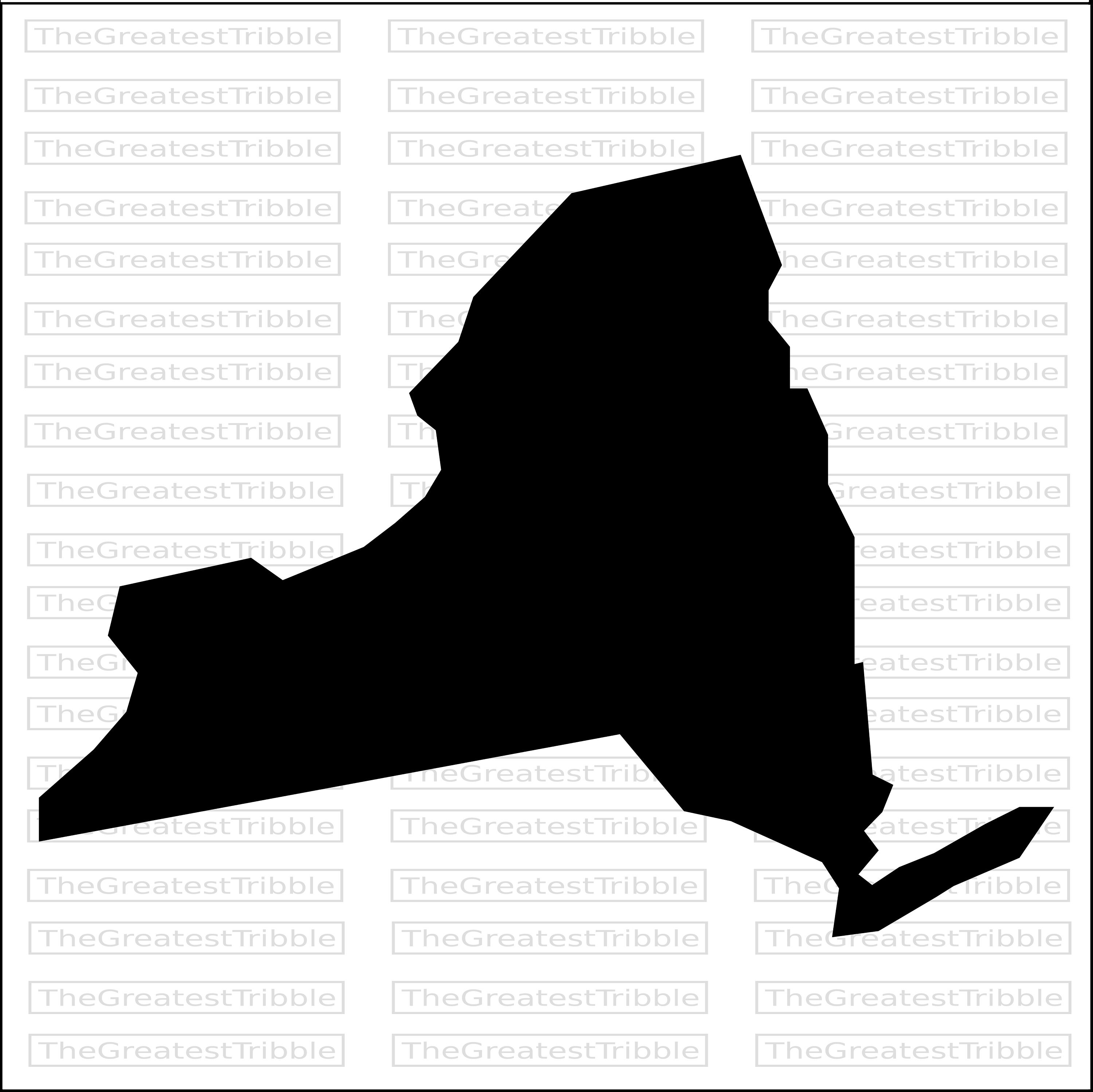 New York State Map Svg Png Jpg Eps Vector Graphic Clip Art New - Etsy