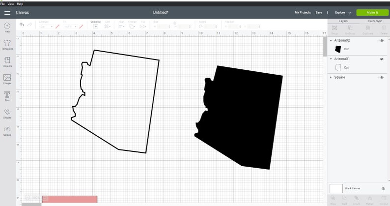Arizona State Map Svg Png Jpg Eps Vector Graphic Clip Art | Etsy