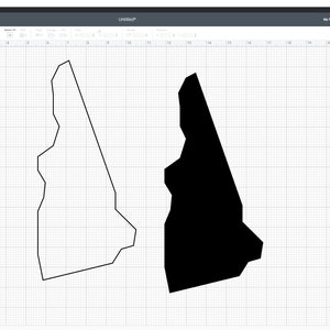 New Hampshire State Map Svg Png Jpg Eps Vector Graphic Clip Art New ...