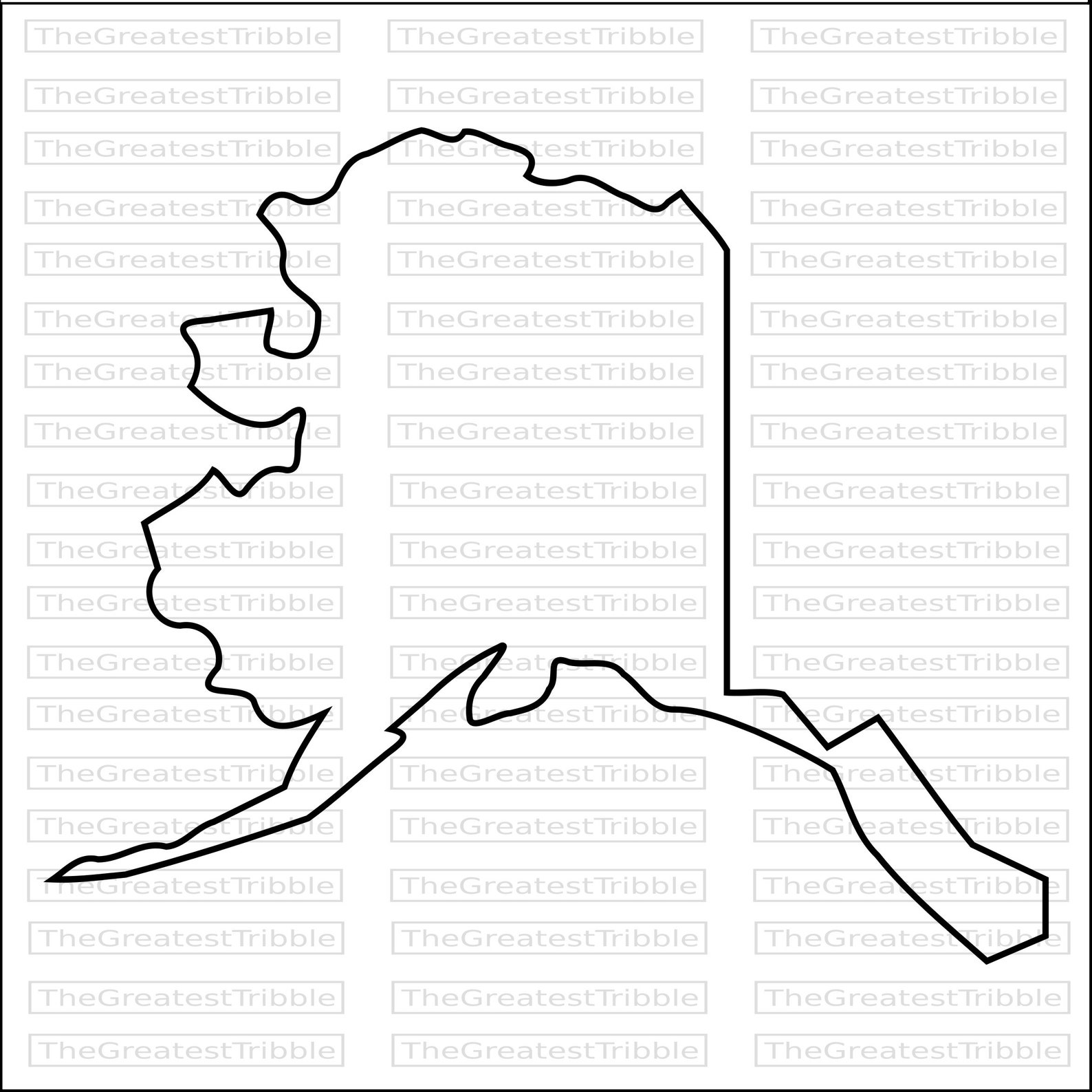 Alaska State Map Svg Png Jpg Eps Alaska Vector Clip Art Alaska - Etsy