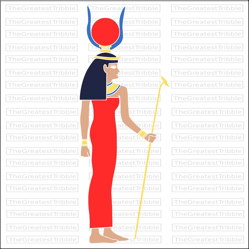 Isis Egyptian God Clip Art Svg Png Jpg Eps Ancient Egyptian - Etsy