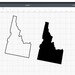Idaho State Map Svg Png Jpg Eps Idaho Vector Idaho Clip Art Idaho ...