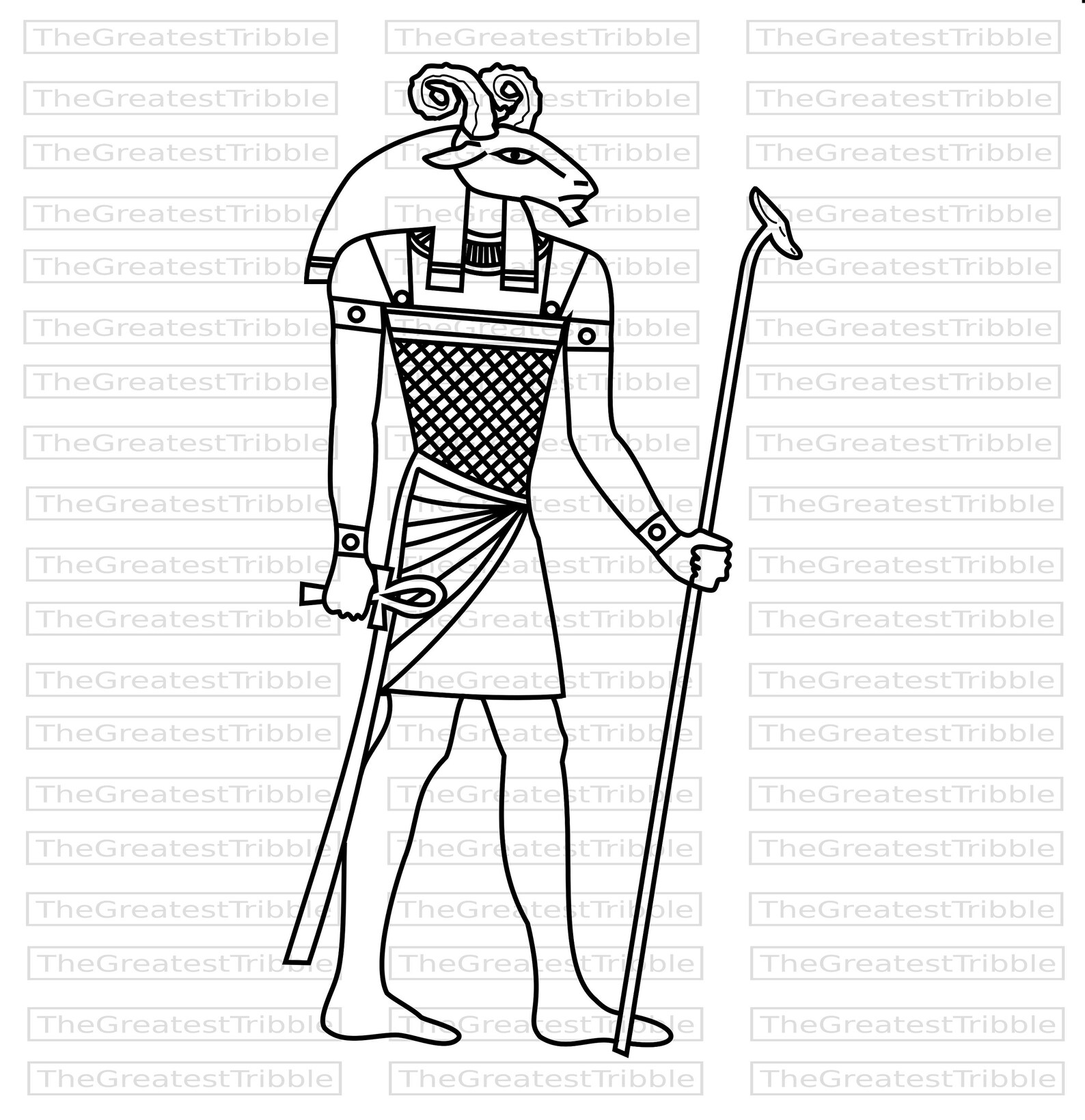 Seth Egyptian God Clip Art Svg Png Jpg Eps Vector Graphic Clip - Etsy