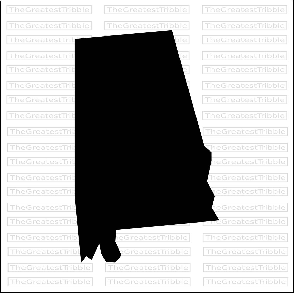 Alabama State Map Svg Png Jpg Eps Vector Graphic Clip Art | Etsy