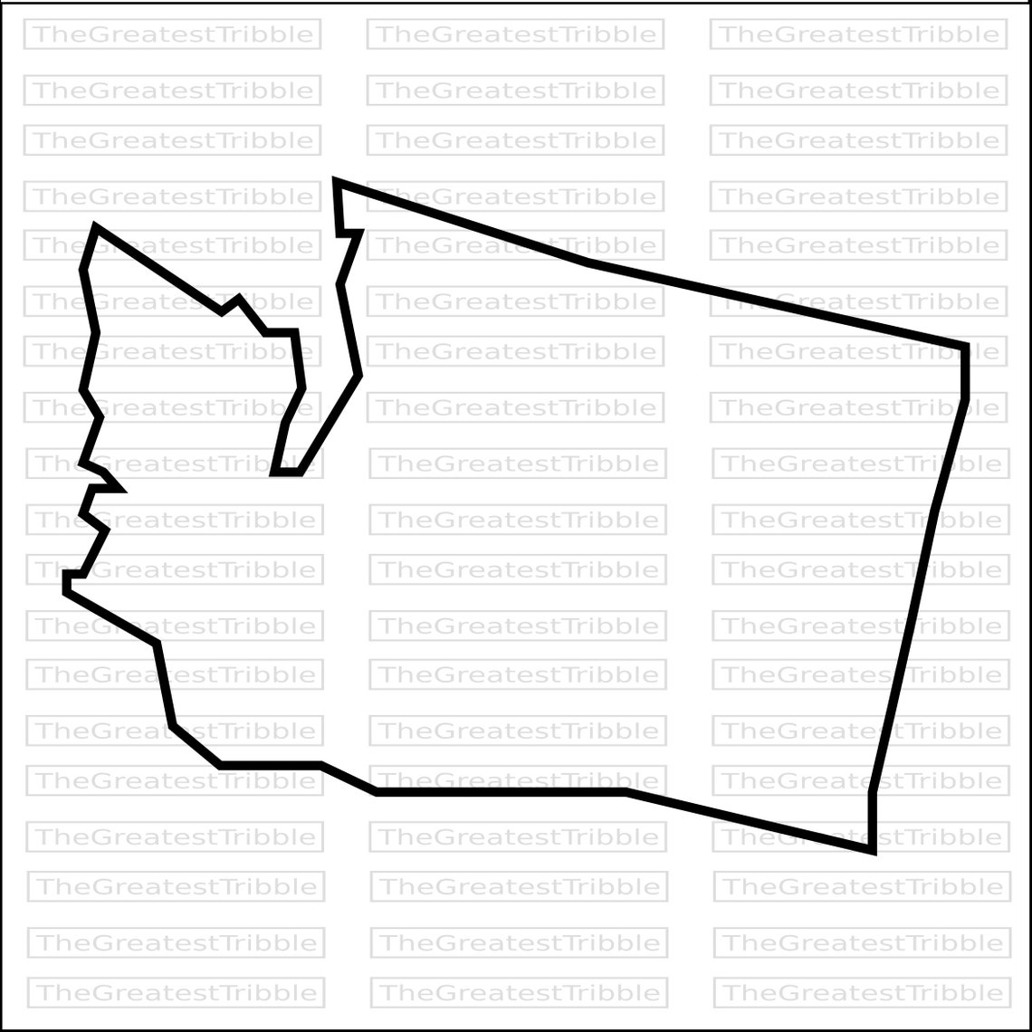 Washington State Map Svg Png Jpg Eps Vector Graphic Clip Art - Etsy