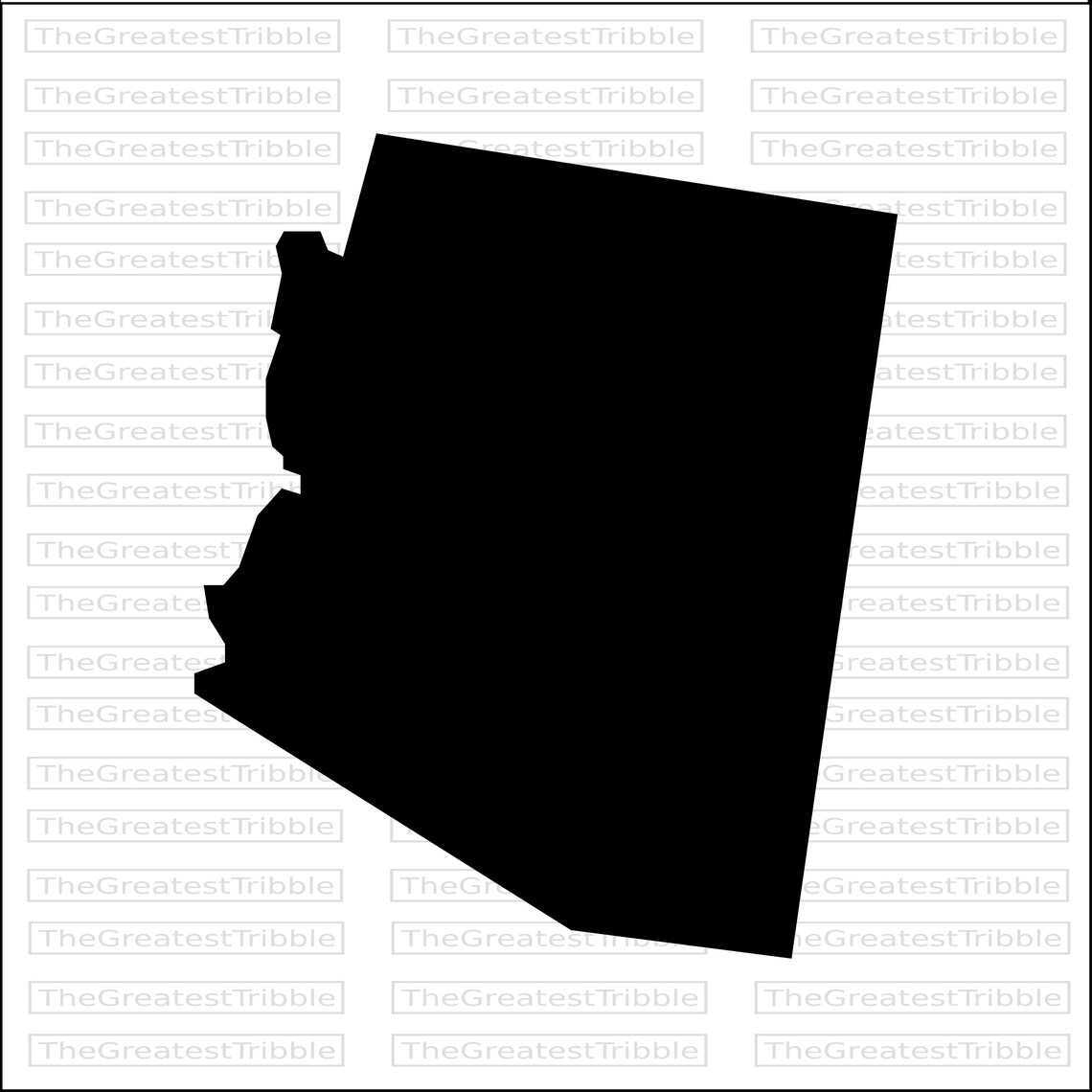 Arizona State Map Svg Png Jpg Eps Vector Graphic Clip Art | Etsy