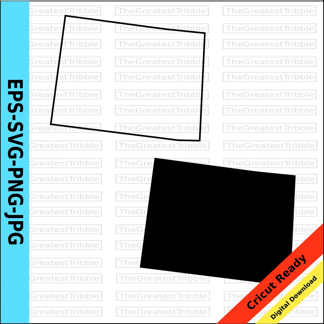 Colorado State Map Vector Svg Png Jpg Eps Colorado Vector Colorado ...