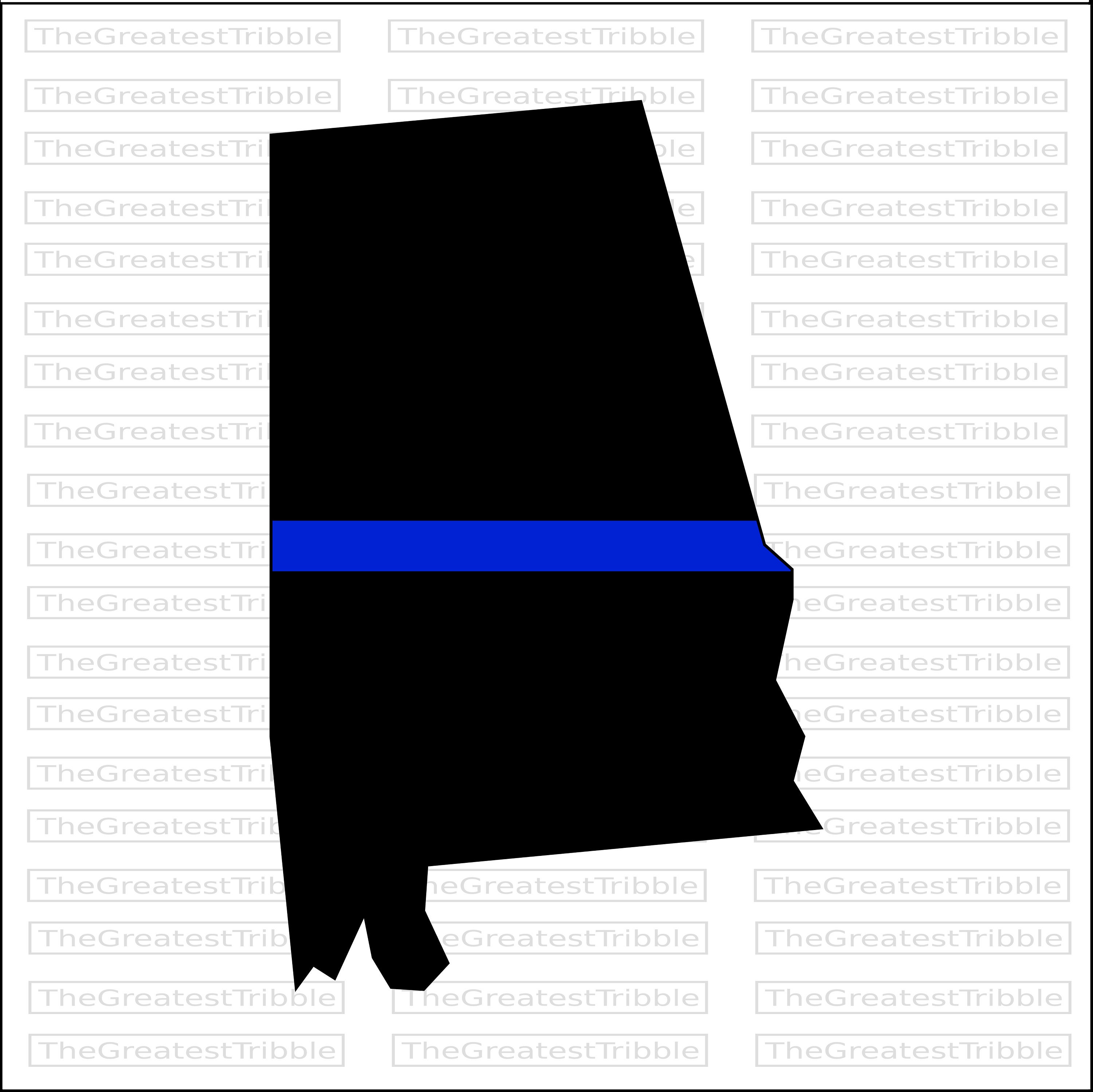 Thin Blue Line Alabama USA Flag Thin Blue Line Flag Eps Svg - Etsy