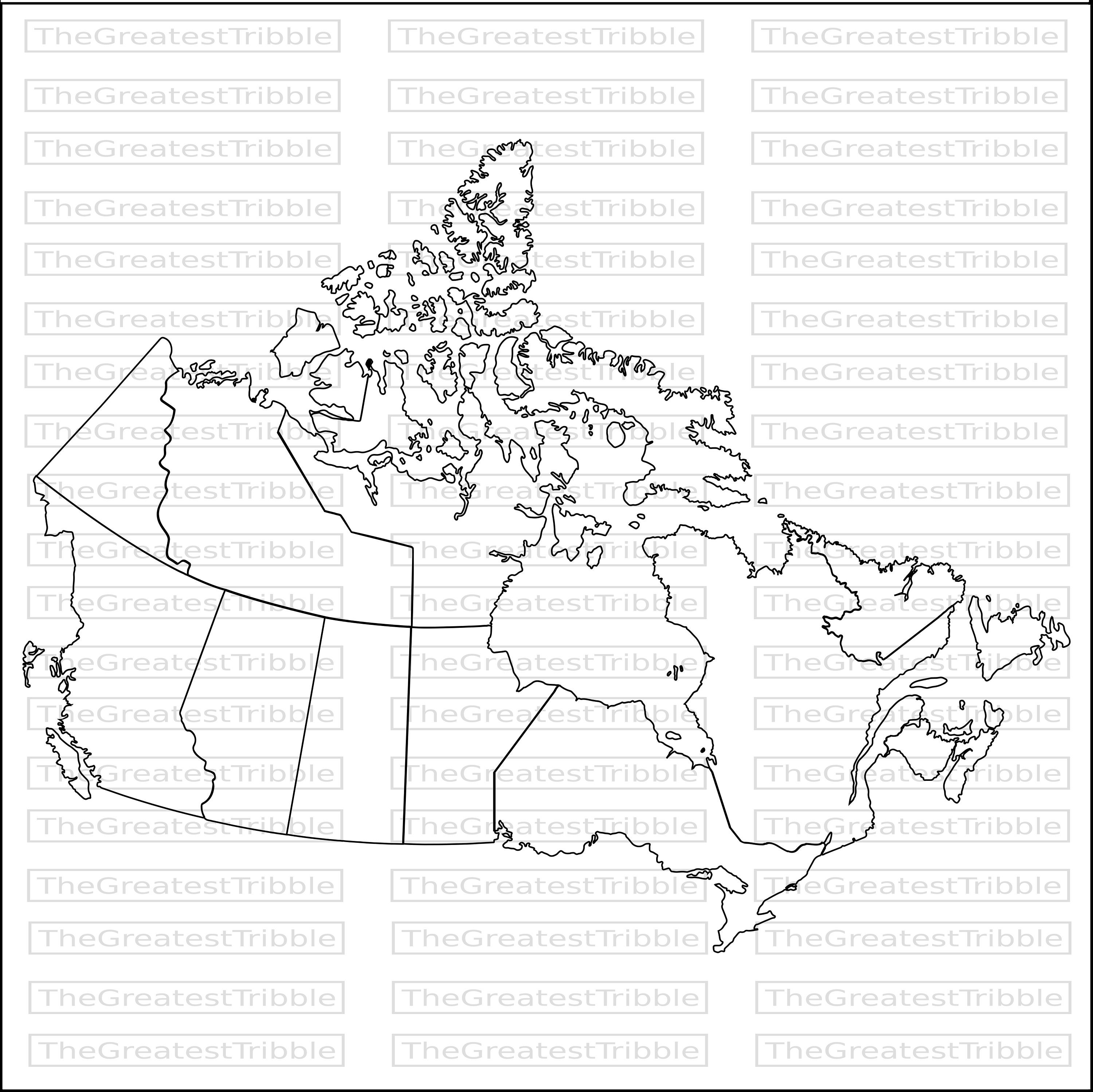 Canada Province Map Svg Eps Png Jpg Vector Graphic Clip Art - Etsy Canada