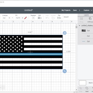 Thin White Line United States Flag Eps Svg Png Jpg Vector Clip Art US ...