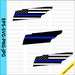 Thin Blue Line Tennessee Flag Clipart (svg, Png, Eps, Jpg) - Etsy