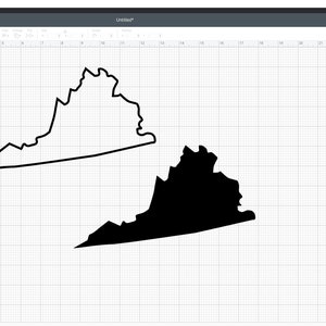 Virginia State Map Eps Svg Png Jpg Vector Graphic Clip Art Virginia ...
