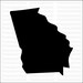 Georgia State Map Svg Png Jpg Eps Georgia Vector Clip Art - Etsy UK