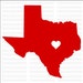 Texas Austin Heart Map Texas State Capital Heart Svg Png Jpg Eps Vector ...