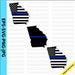 Thin Blue Line Georgia USA Flag Thin Blue Line American Flag Eps Svg ...